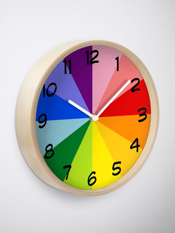 Rainbow Clock Designed & Sold By Neldamandarin
