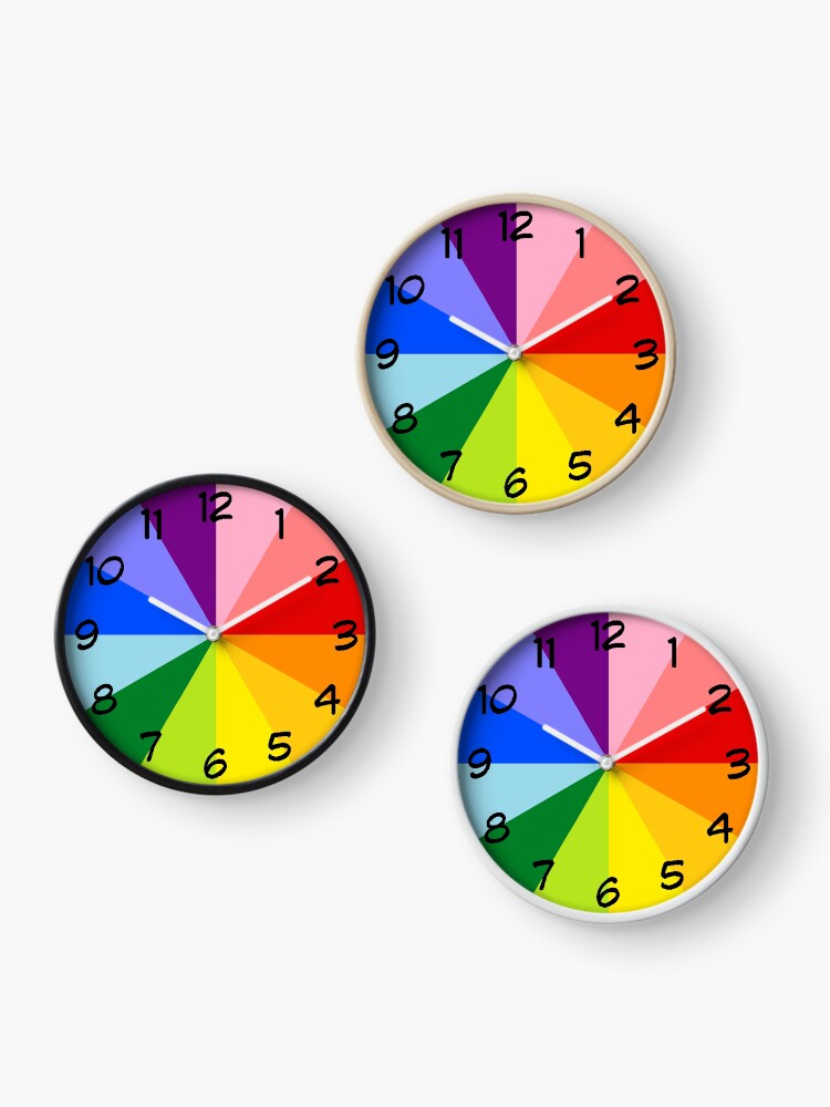 Rainbow Clock Designed & Sold By Neldamandarin