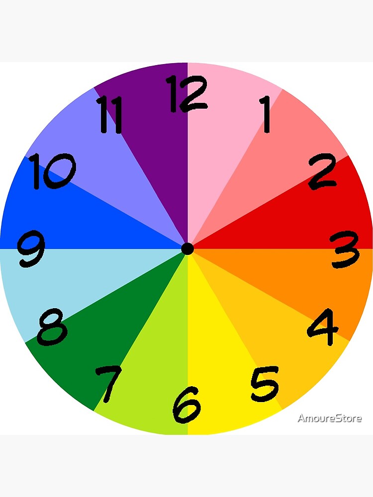 Rainbow Clock Designed & Sold By Neldamandarin