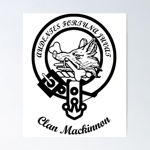"Mackinnon Scottish Clan Surname" Poster for Sale by BagTown Clans ...