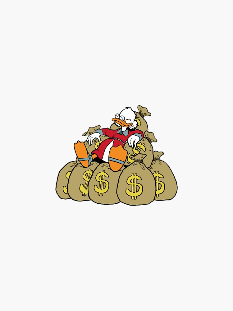 "Scrooge" Sticker for Sale by NoahElliott415 | Redbubble