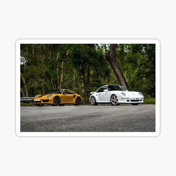 "911 (991) turbo S Exclusive Series & 993 turbo S" Sticker by ricoliu ...