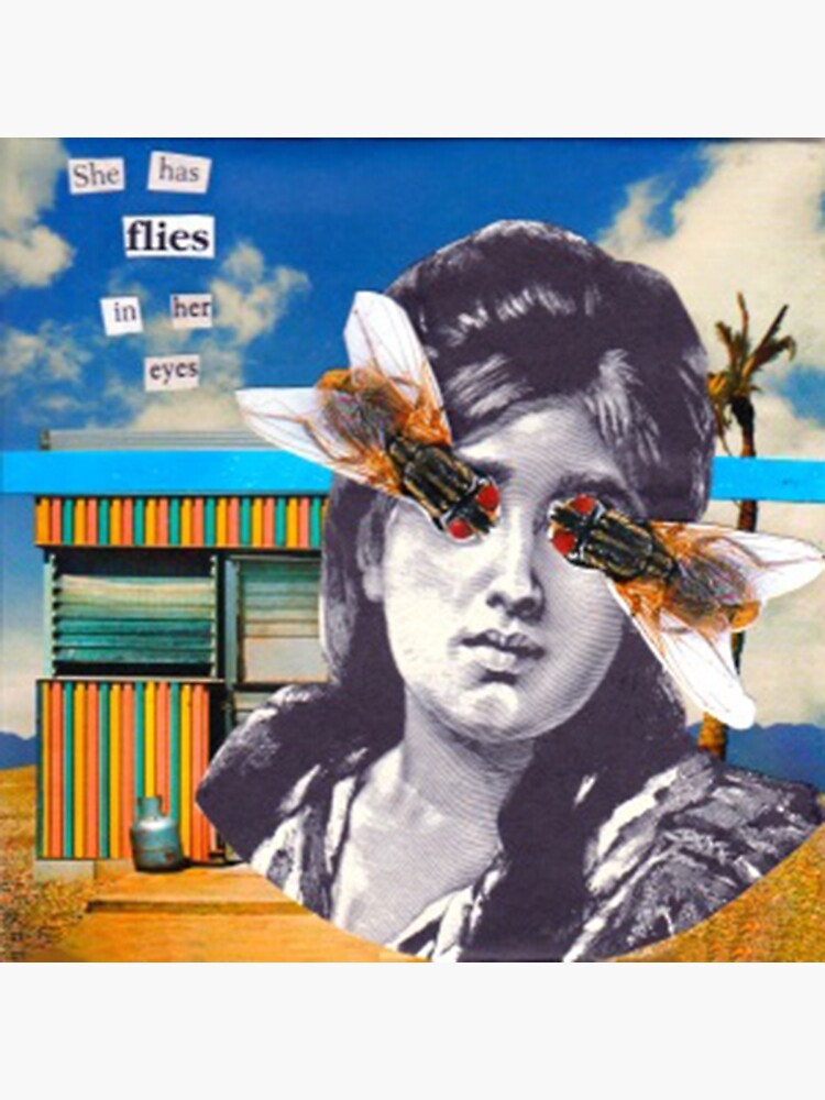 She Has Flies In Her Eyes Poster For Sale By Projectmayhem Redbubble