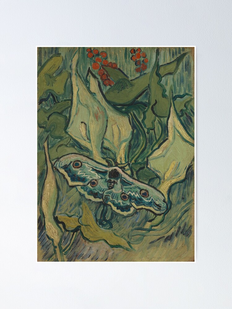 "Vincent van Gogh, Giant Peacock Moth, 1889 Painting" Poster by ...