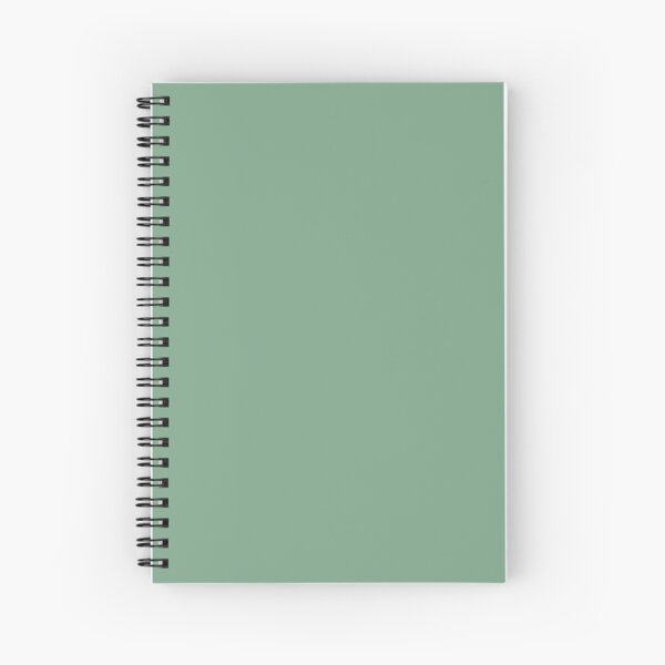 "Solid Sage Green Color" Spiral Notebook for Sale by podartist | Redbubble