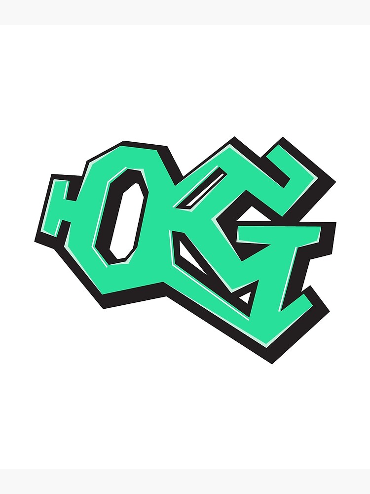 "Graffiti Style Mint Green 'OG' Original Gangsta" Poster by MCGraphics ...