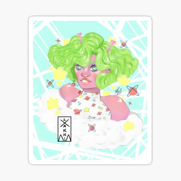 "Pink Alien" Sticker for Sale by MikkaX2 | Redbubble