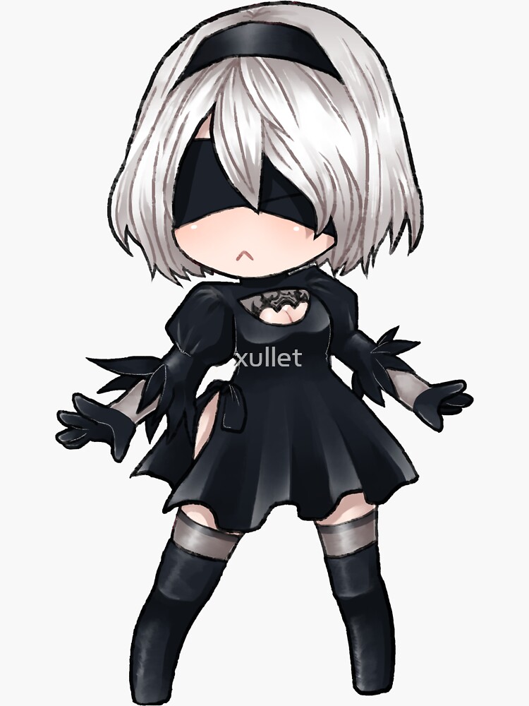 "2b." Sticker for Sale by xullet | Redbubble