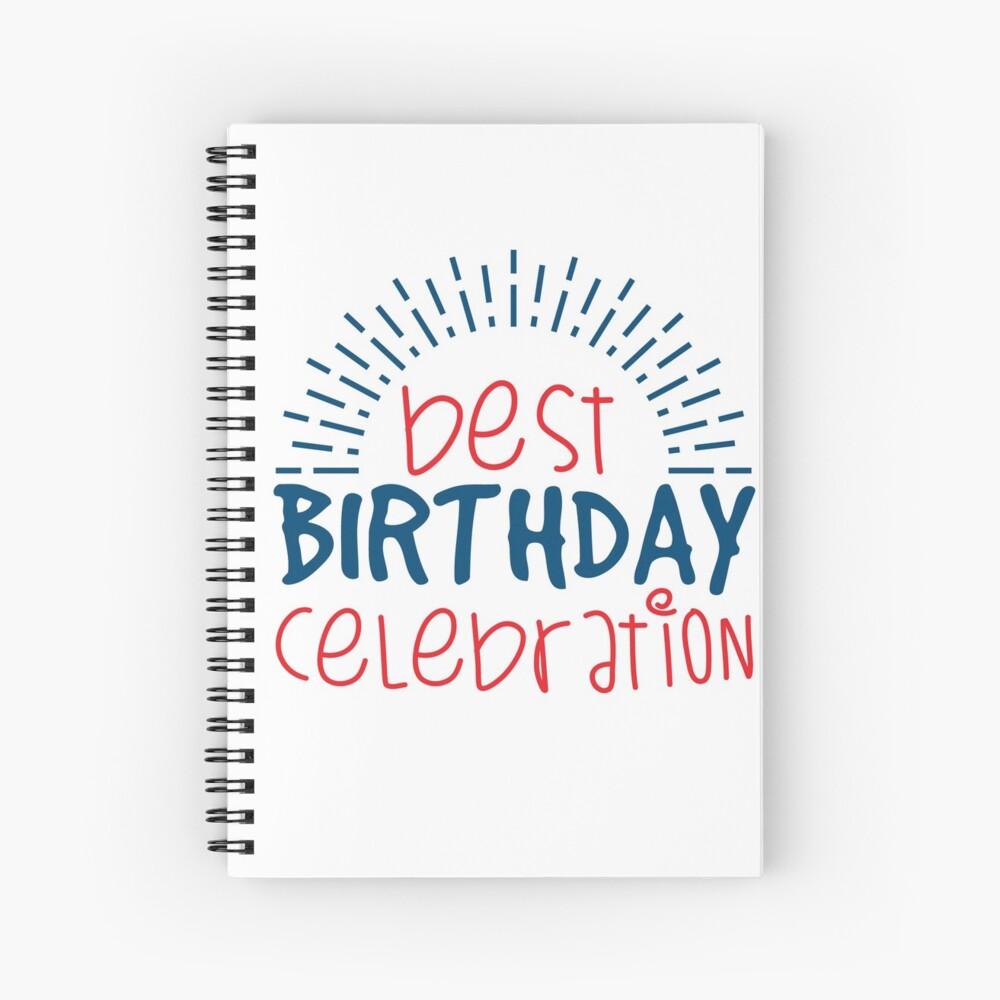 Cahier à spirale « Anniversaire anniversaire gâteau fête anniversaire ...