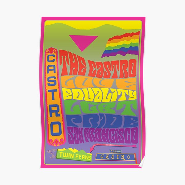 "San Francisco - The Castro" Poster by Groovy-Frisco | Redbubble