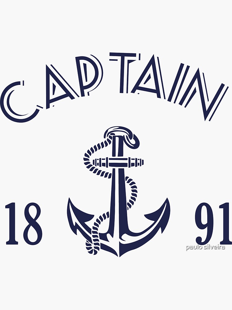 "Captain" Sticker for Sale by hypnotzd | Redbubble