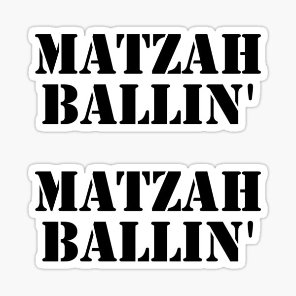 "Matzah Ballin" Sticker by MadEDesigns | Redbubble