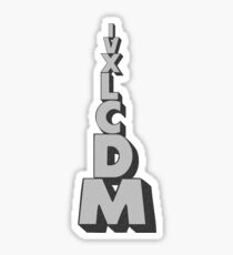 Roman Numerals: Stickers | Redbubble