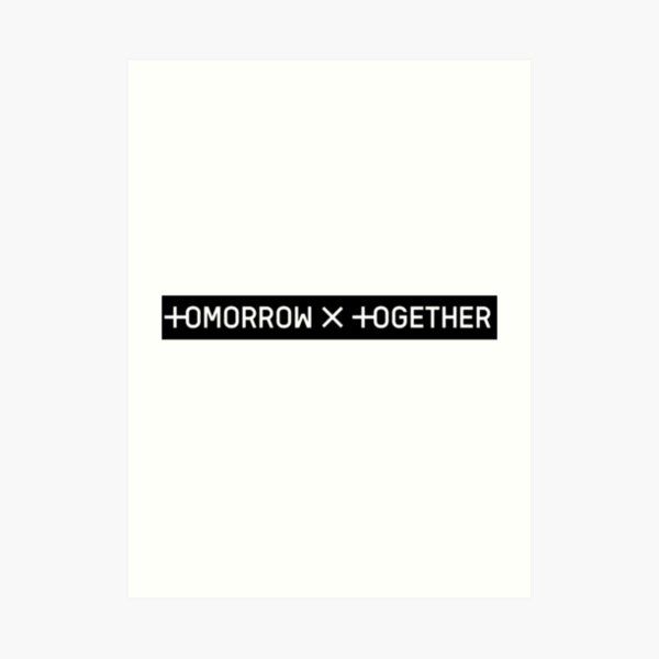 "TXT "Tomorrow X Together" Logo" Art Print by alexandrabot | Redbubble