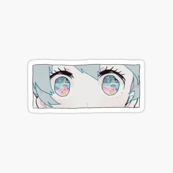 "Cute anime eyes sticker" Sticker by kmkreimendahl02 | Redbubble