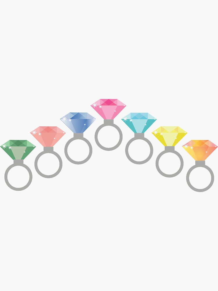 "7 Rings" Sticker for Sale by abbazabba | Redbubble