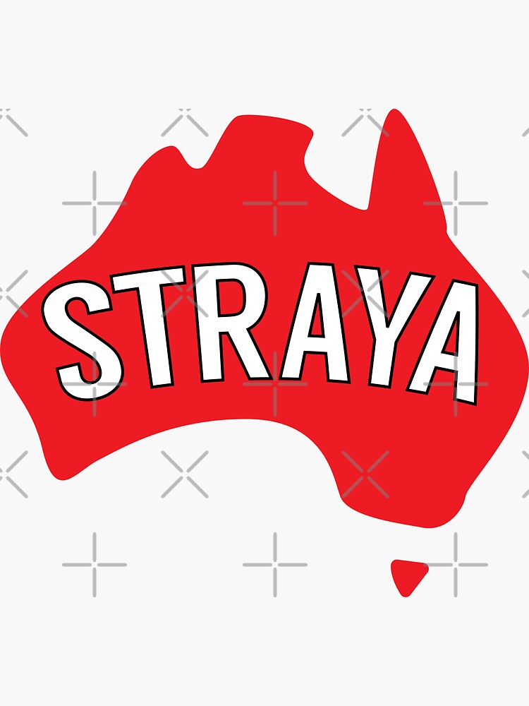 "Straya" Sticker by teesaurus | Redbubble