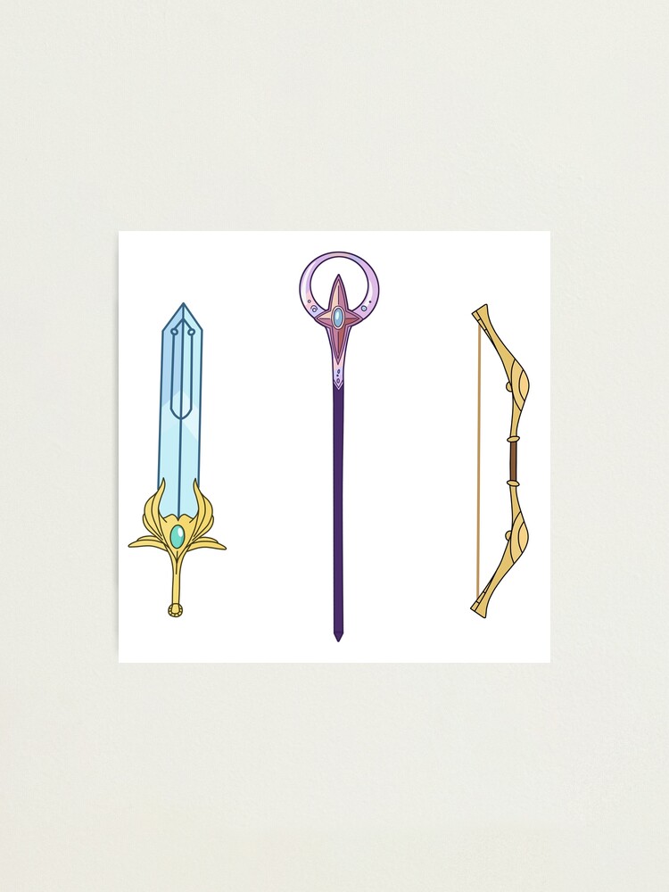 "she-ra best friend squad weapons" Photographic Print for Sale by anna ...