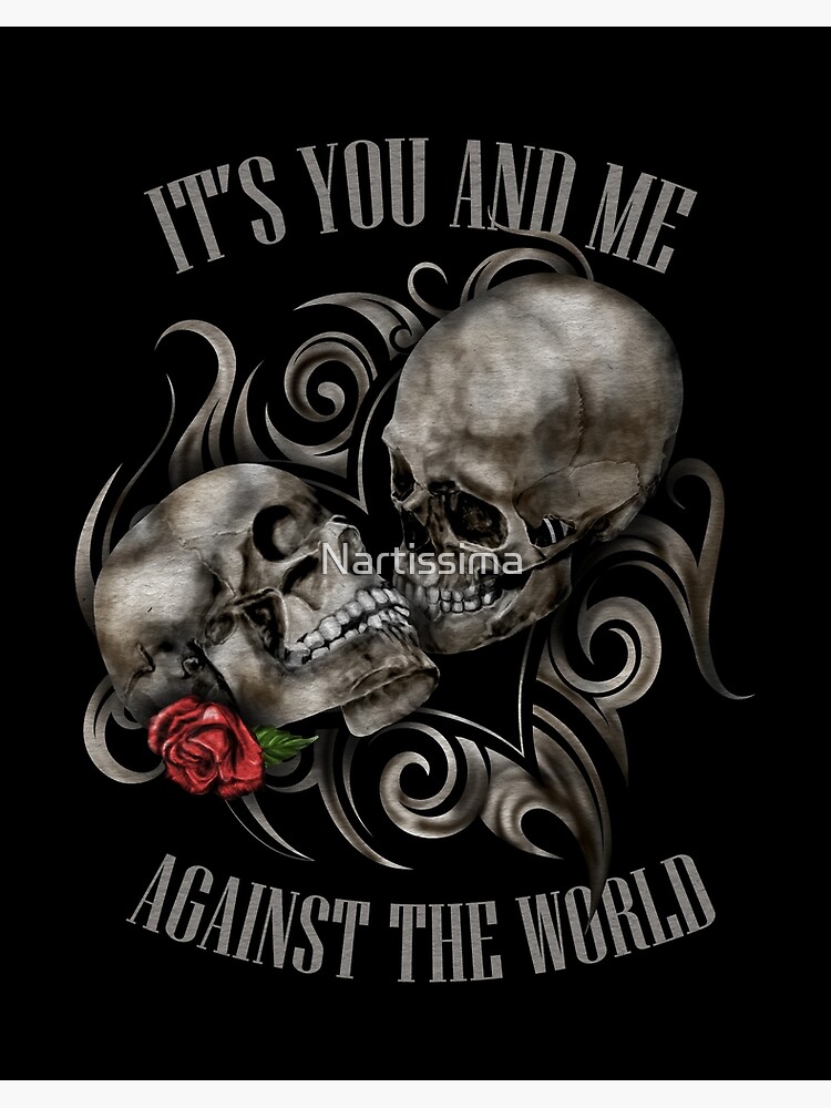 "Skulls in Love " Art Board Print for Sale by Nartissima | Redbubble