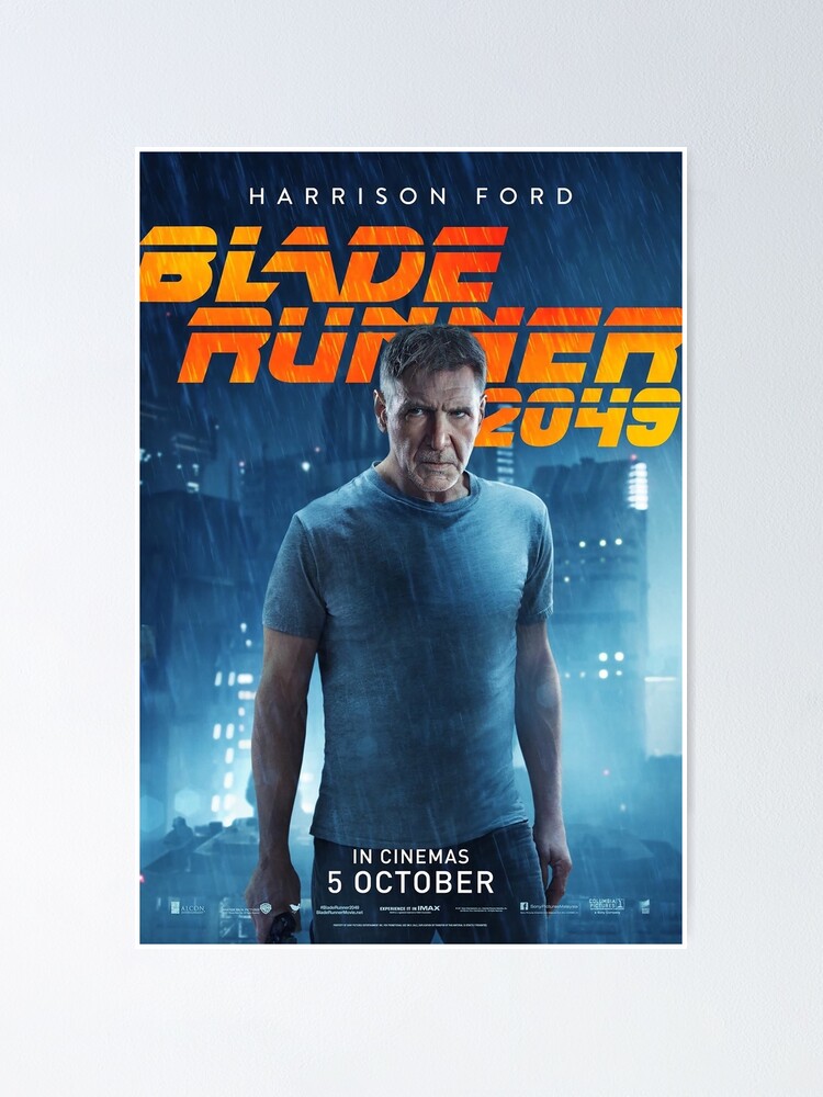 "Harrison Ford Blade Runner 2049 Movie Poster" Poster by ABrokeUniKid ...