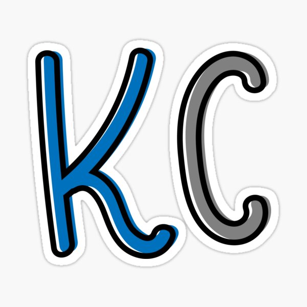 "KC" Sticker for Sale by GraceEliseB | Redbubble