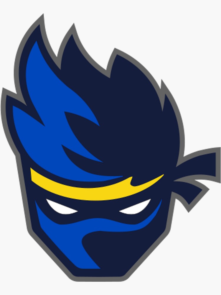 "Ninja Logo" Sticker for Sale by GamerClothing14 | Redbubble