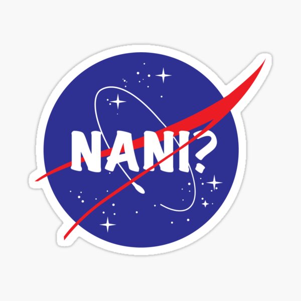 "NASA NANI LOGO" Sticker by Hyphox | Redbubble