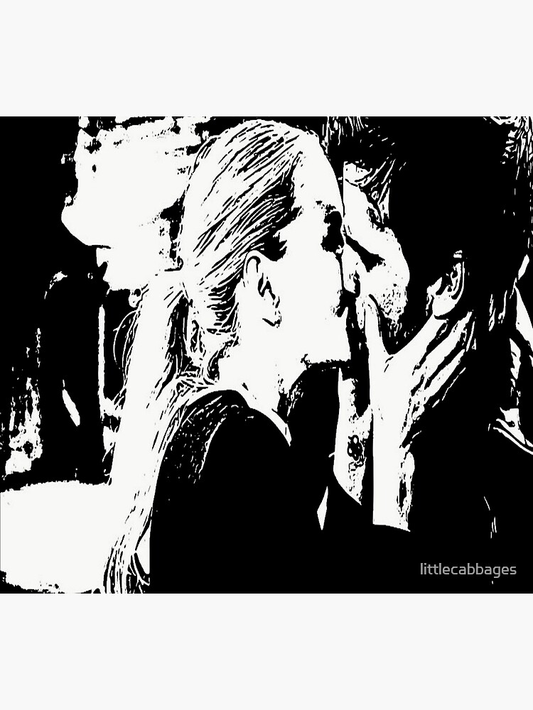 Emma Swan X Captain Hook Kiss Edit Photographic Print By Littlecabbages Redbubble