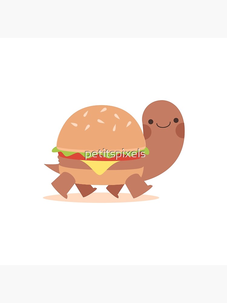 "Burger turtle" Poster by petitspixels | Redbubble