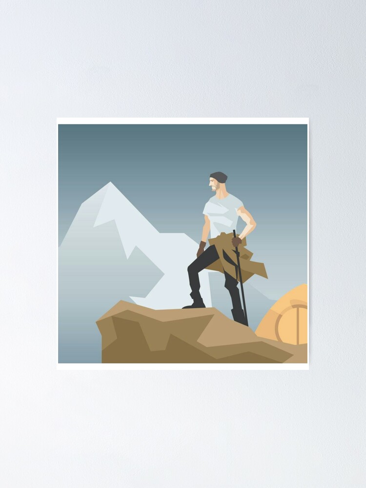 "The gentleman explorer " Poster for Sale by AmineSecrets | Redbubble