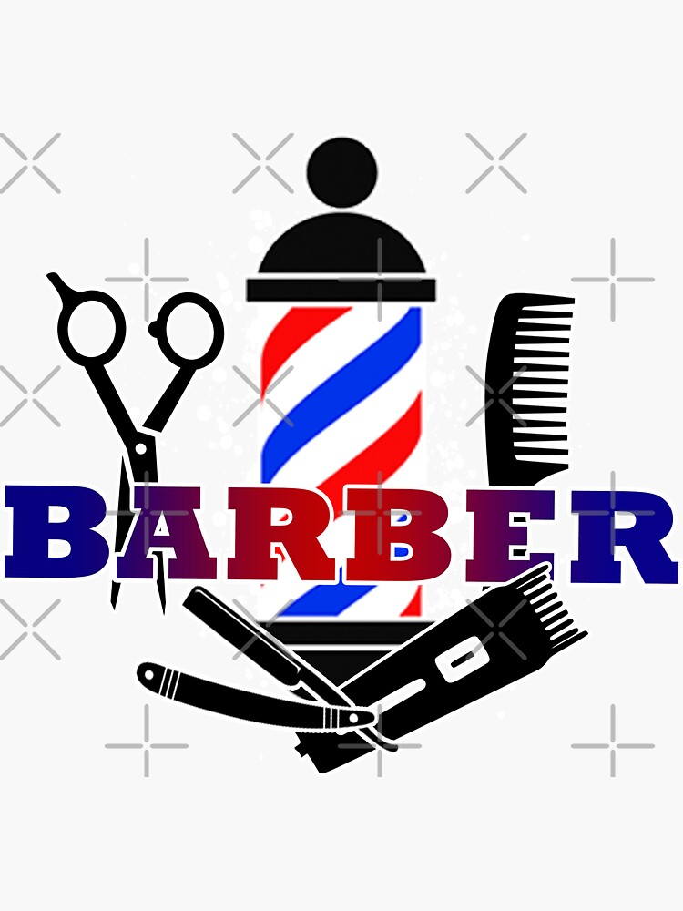 "Barber Shop" Sticker for Sale by KimTee | Redbubble