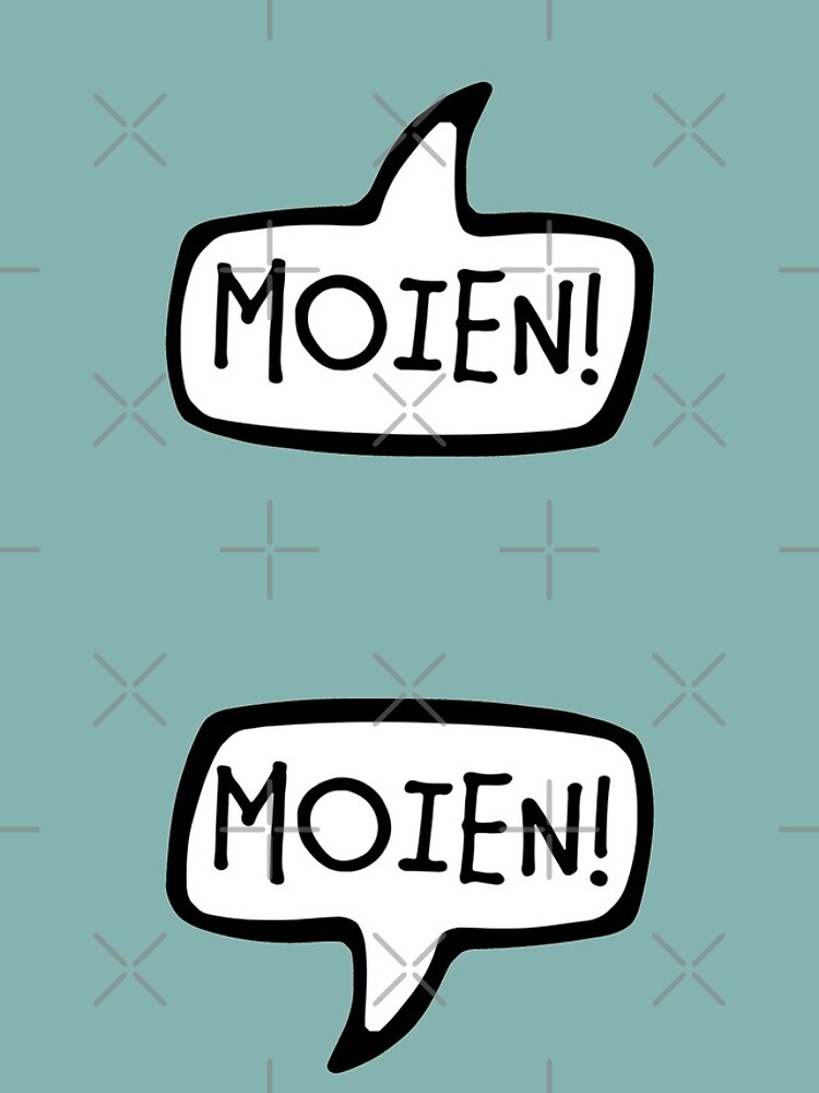 "MOIEN! Luxembourgish Greeting, Hello, Hi, Luxembourg" iPhone Case for ...