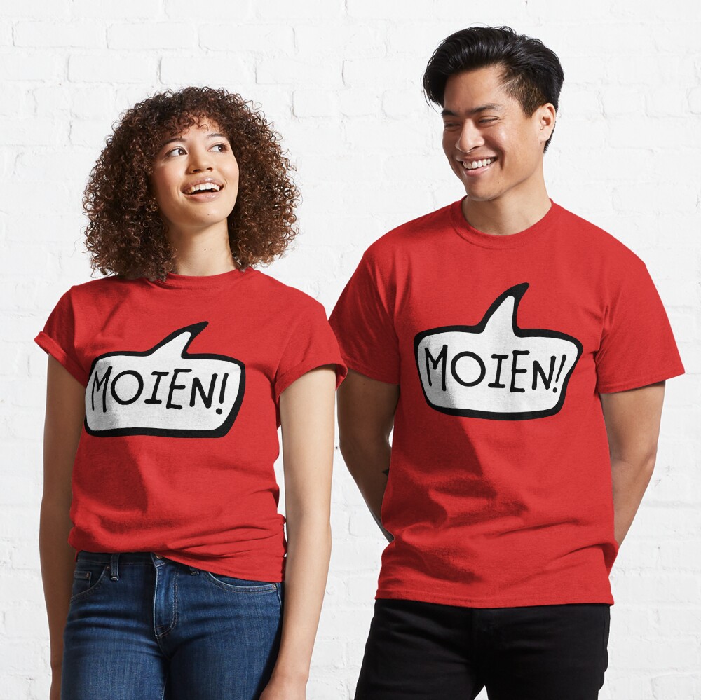 "MOIEN! Luxembourgish Greeting, Hello, Hi, Luxembourg" T-shirt by ...