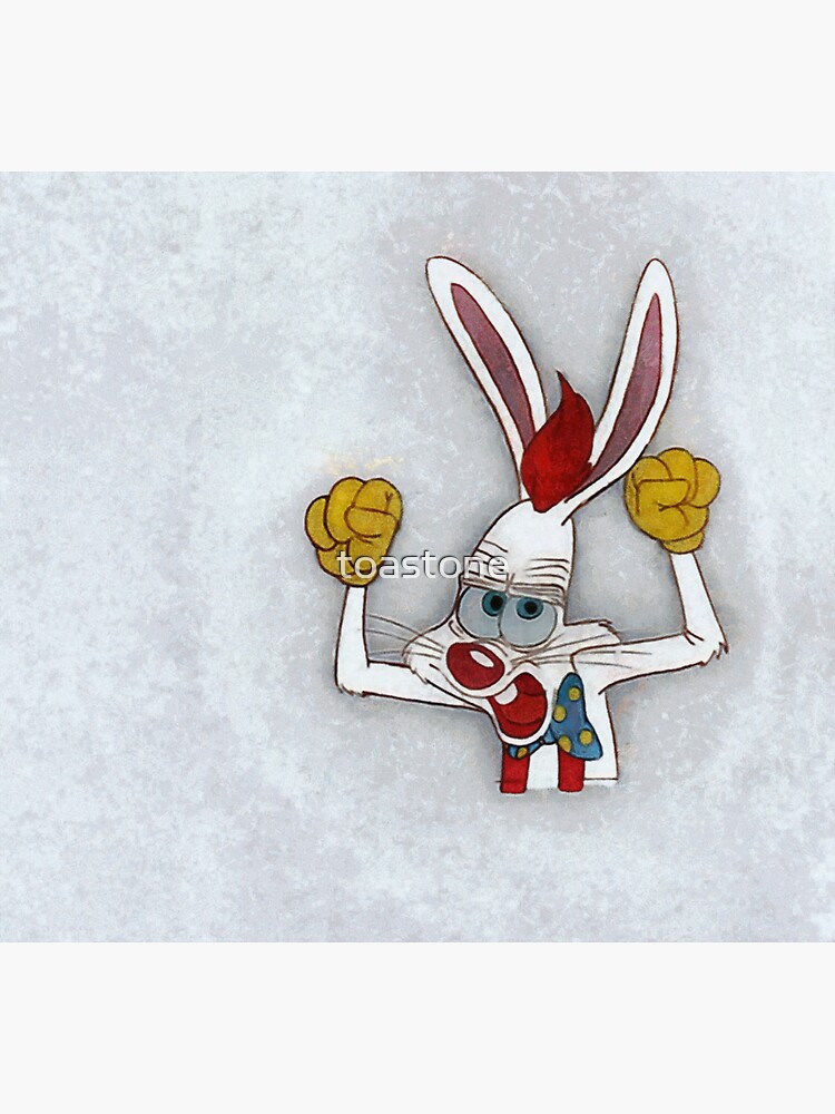 Pegatina «Le encuadre a Roger Rabbit» de toastone | Redbubble