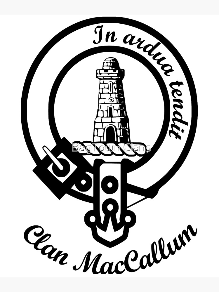 "MacCallum Scottish Clan Surname" Poster by ljrigby | Redbubble