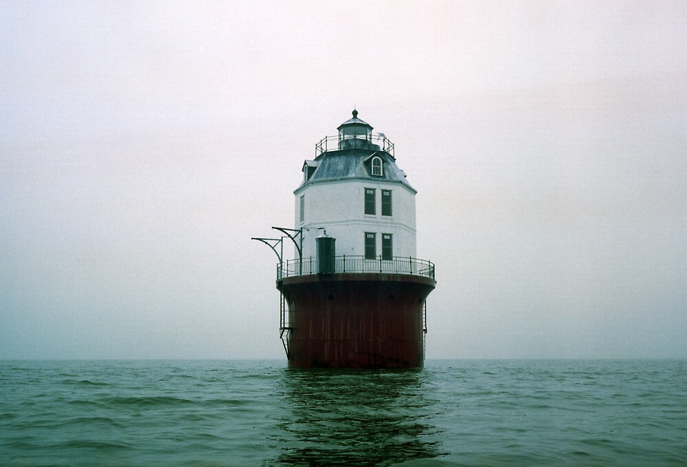 ""Baltimore Lighthouse in Fog" Chesapeake Bay, Maryland. 1997" by ...