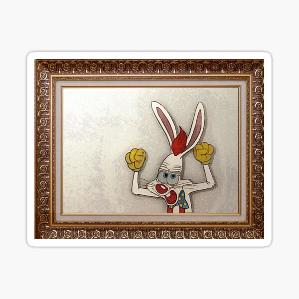 "Framed Roger Rabbit" Sticker by toastone | Redbubble