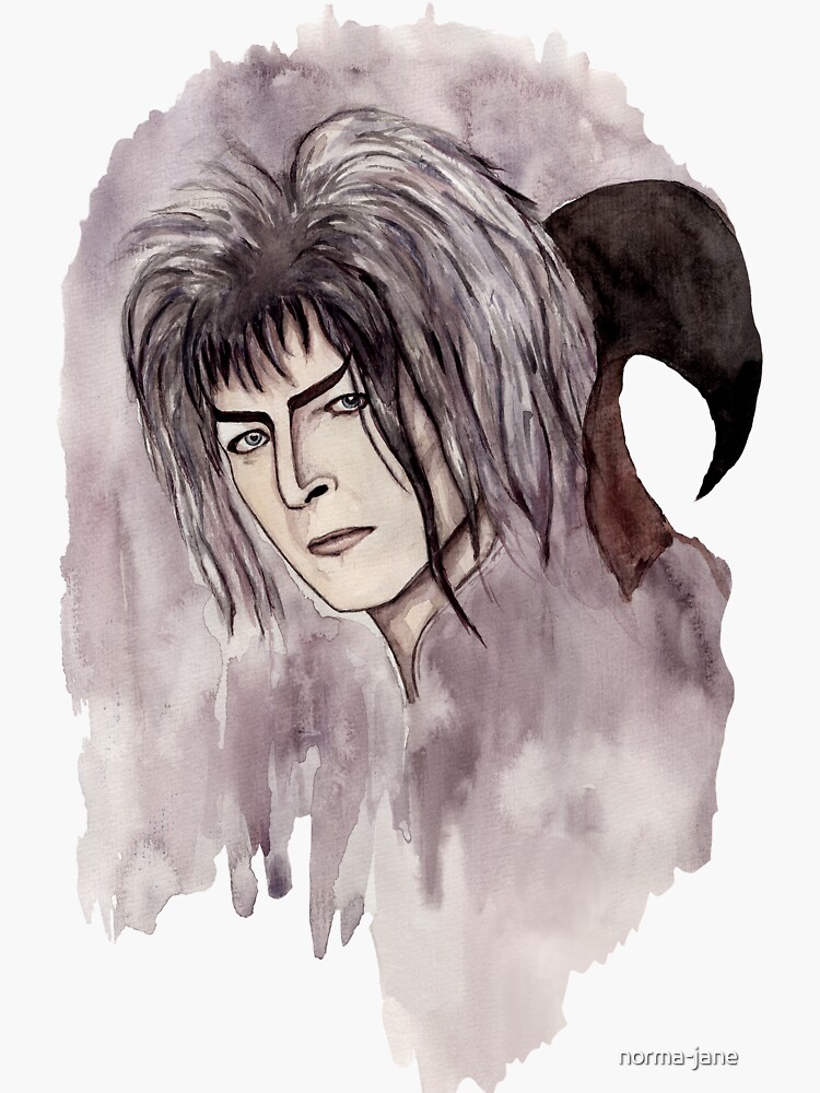 "Jareth" Sticker for Sale by norma-jane | Redbubble