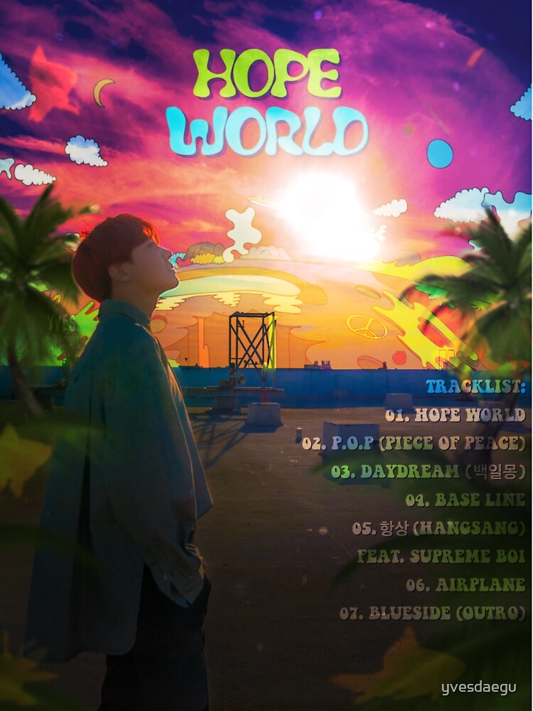 "Hope World Album Art" T-shirt for Sale by yvesdaegu | Redbubble | bts ...