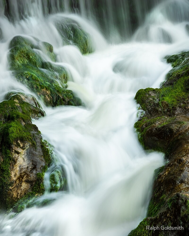 "Waterfall Close Up" by Ralph Goldsmith | Redbubble