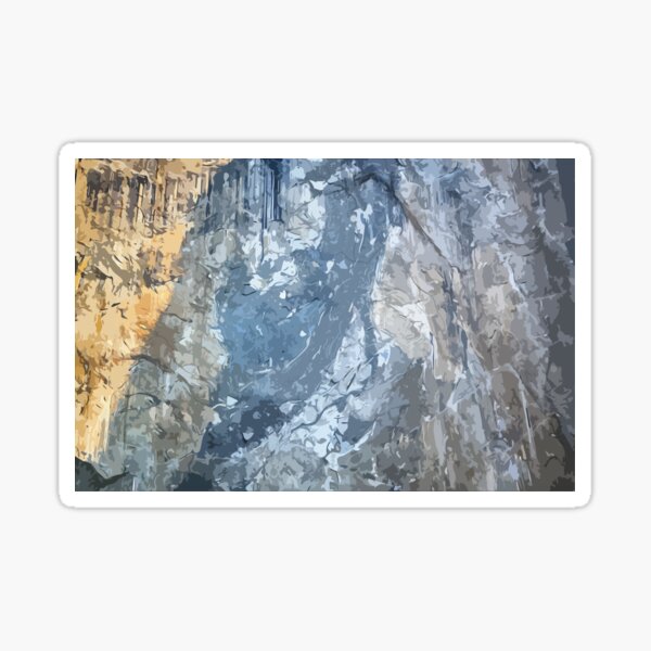 "Yosemite Rock Face Camouflage" Sticker for Sale by AdventureArtwrk ...