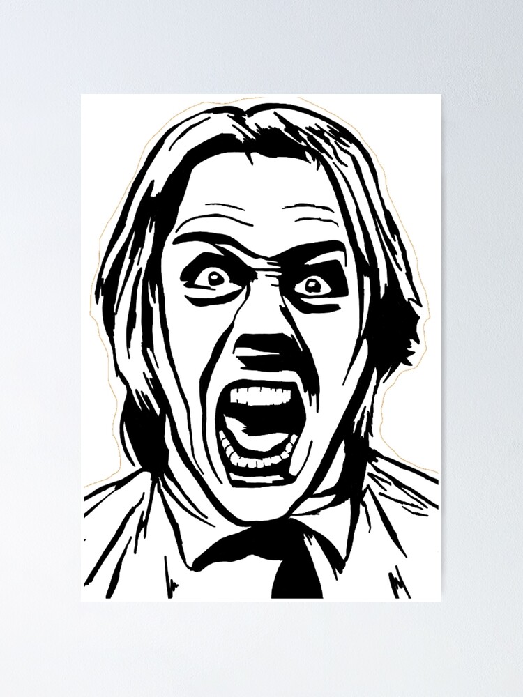 "Rik Mayall - Bottom" Poster by SlumberjackEnt | Redbubble