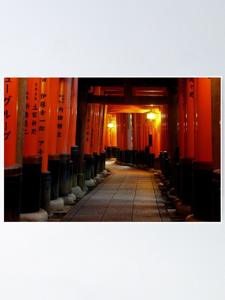 "Kyoto - Fushimi Inari Taisha" Poster for Sale by DarvidArt | Redbubble