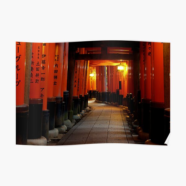 "Kyoto - Fushimi Inari Taisha" Poster for Sale by DarvidArt | Redbubble