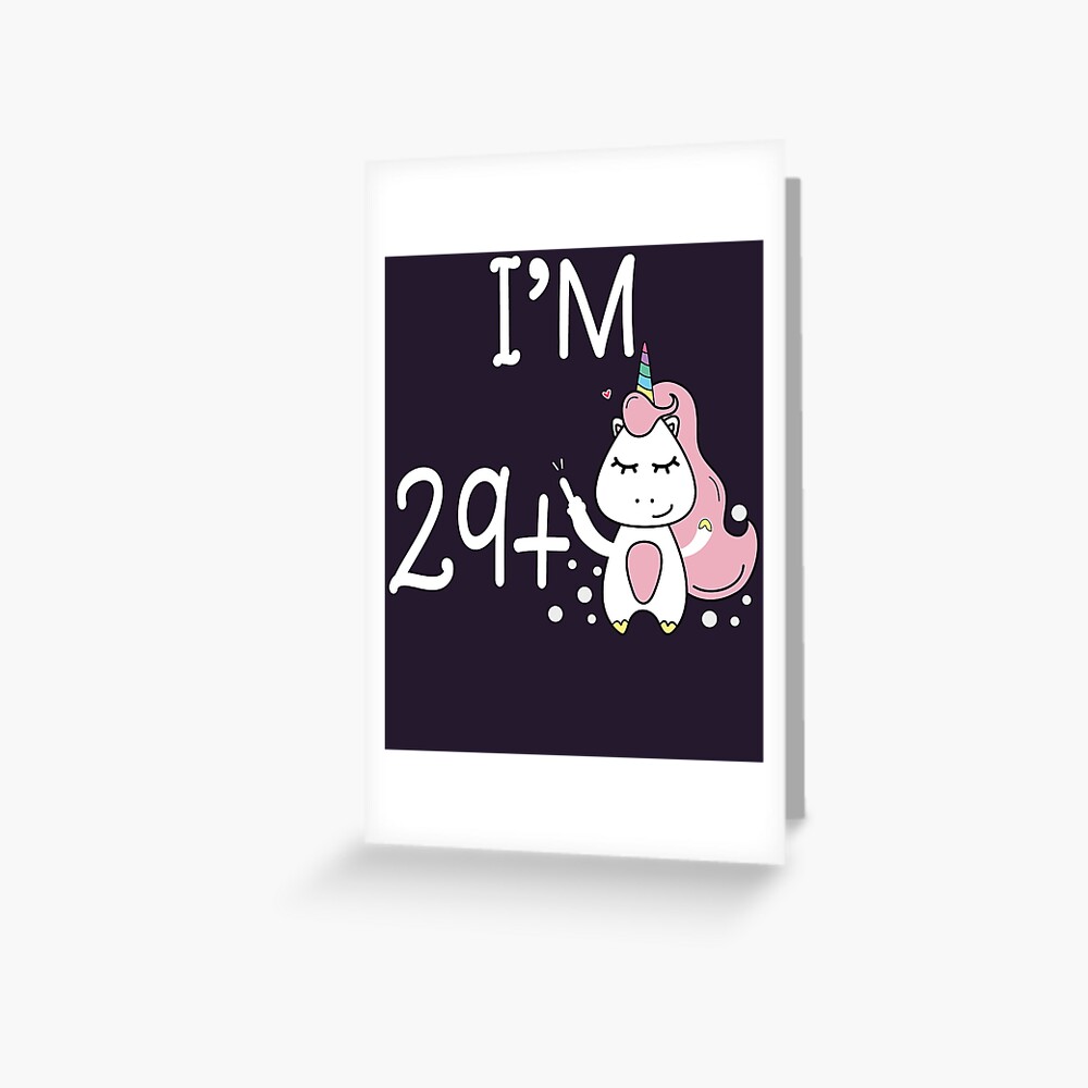 "Ich bin 29 plus 1 - 30. Geburtstag Shirt Einhorn Mittelfinger 30 ...