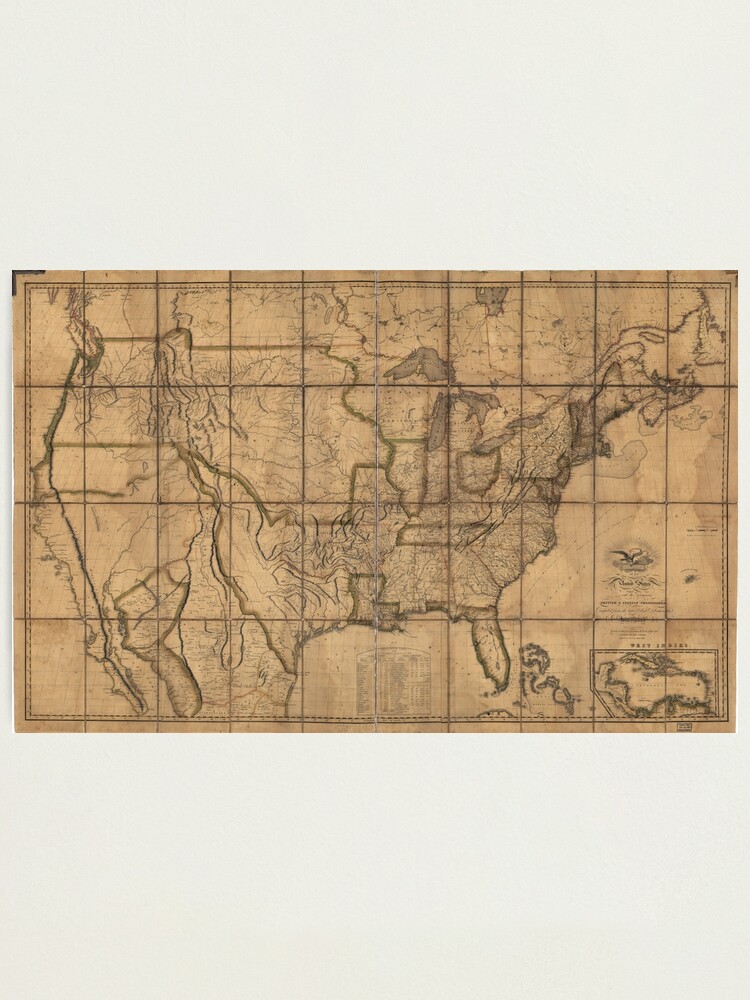 "Map of the Unitd States of America (1819)" Photographic Print by ...