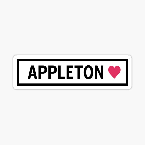 "Appleton" Sticker for Sale by homelove | Redbubble