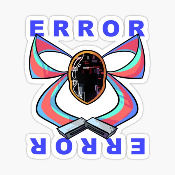 "error error robot not found" Sticker for Sale by errordraw | Redbubble