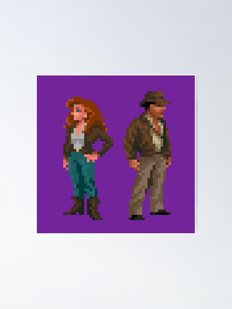 "Indiana Jones - pixel art" Poster by galegshop | Redbubble
