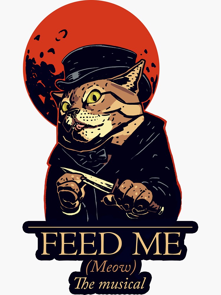 "Cat the ripper" Sticker for Sale by Coendu | Redbubble